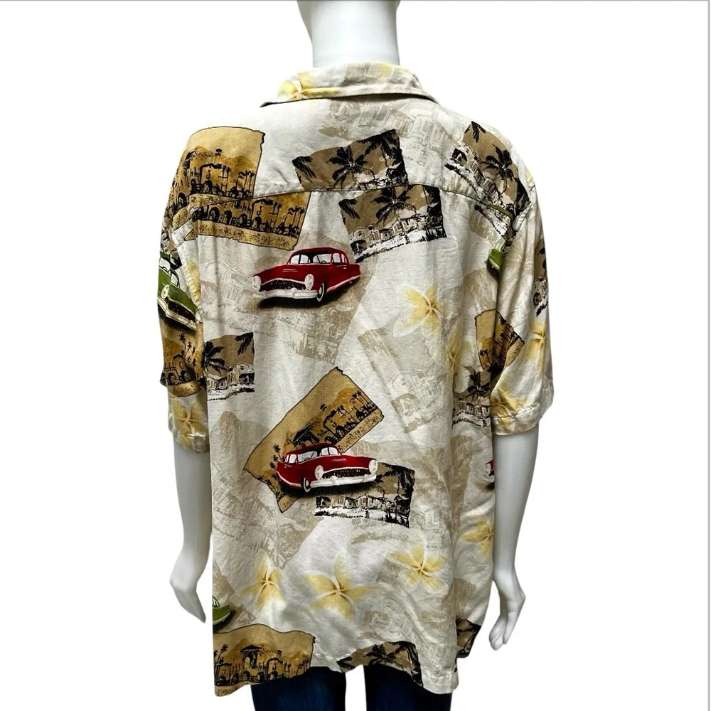 GrantThomas | Shirts | Grant Thomas Hawaiian Silk Shirt Vintage Cars ...